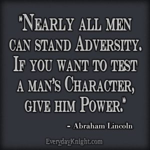 The Test of Character – The Everyday Knight